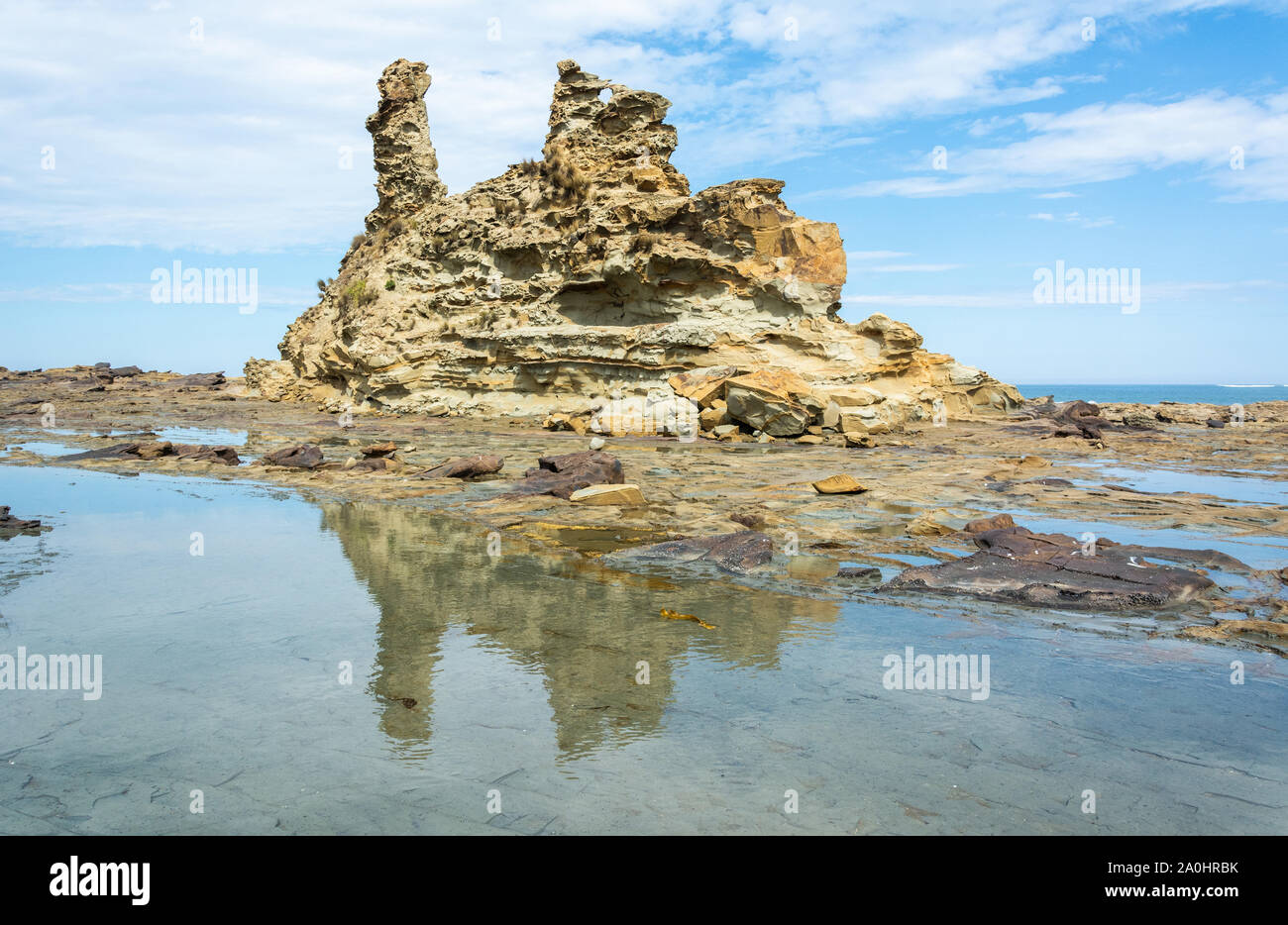Eagles Nest rock formation in Bunurong Marine and Coastal Park in ...