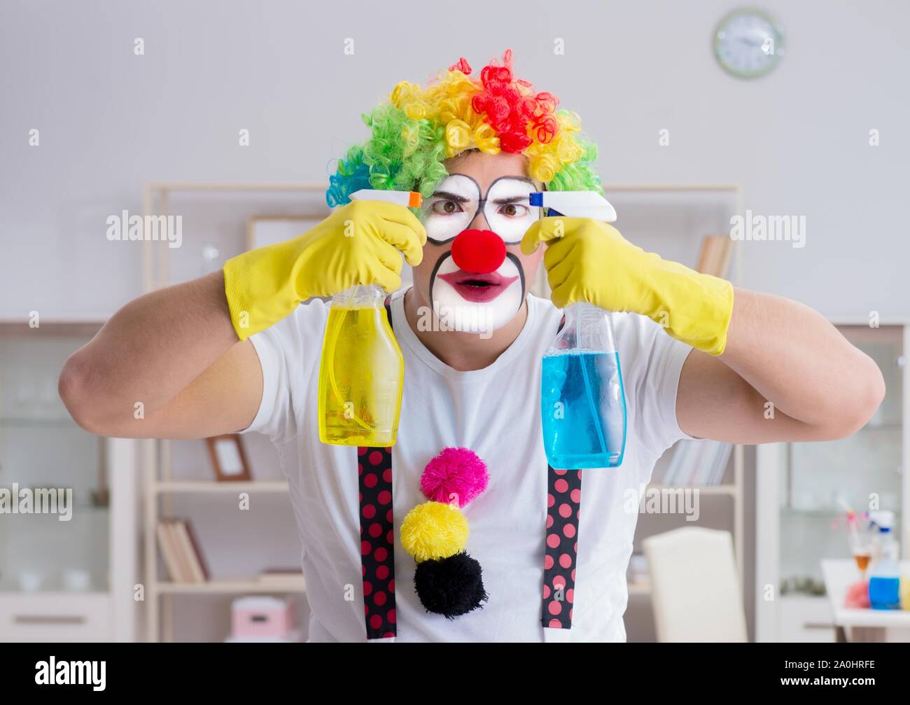 Cleaner cleaning comedy hi-res stock photography and images - Alamy