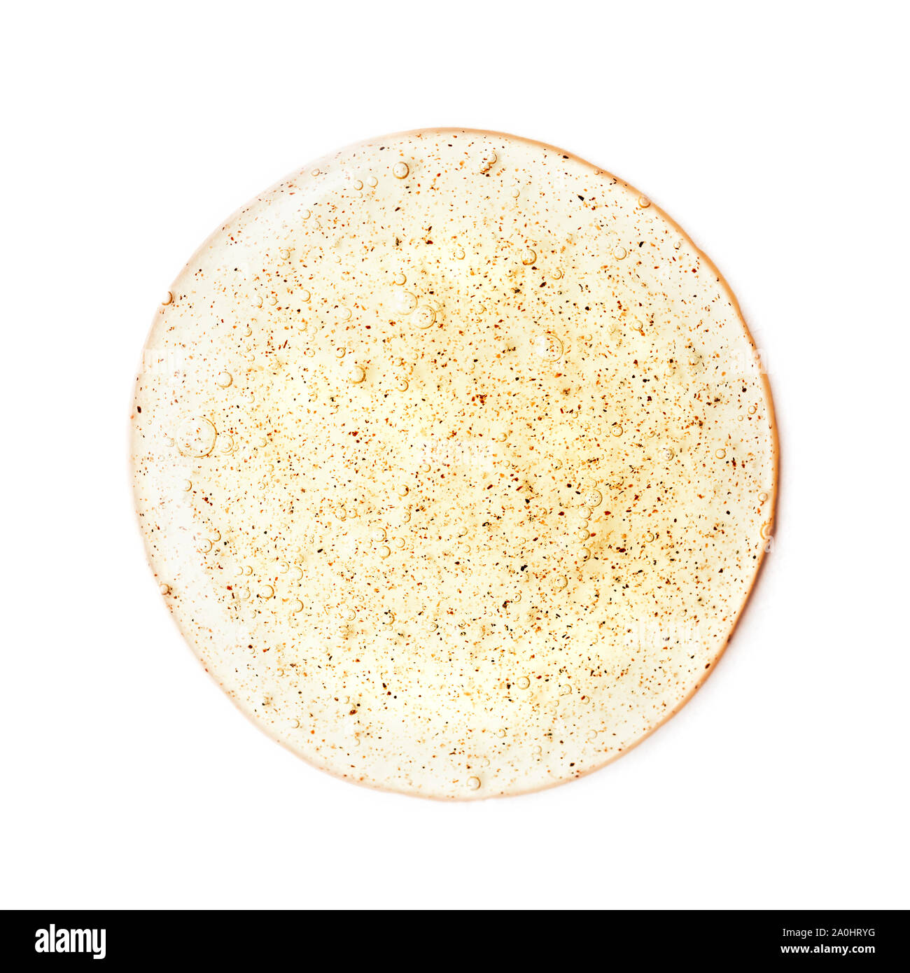 Scrub Sample isolated on white background. Circle form Stock Photo - Alamy