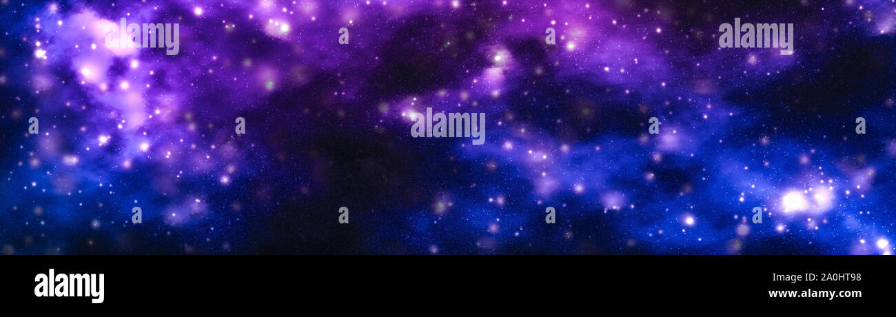 Discovery in astronomy, cosmic abstract and future technology concept ...