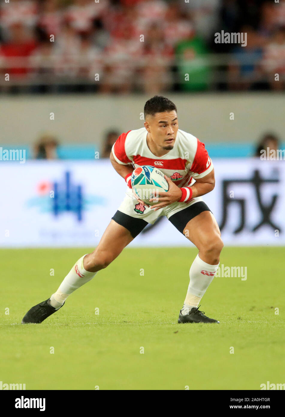 Japan's William Tupou during the 2019 Rugby World Cup Pool A match at ...