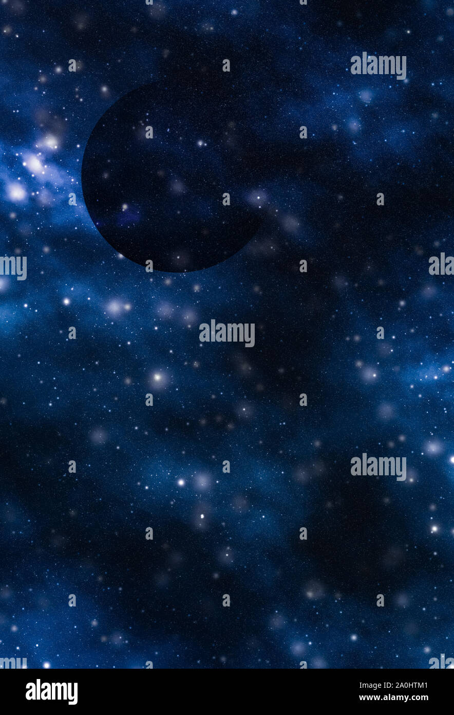 Discovery in astronomy, cosmic abstract and future technology concept ...