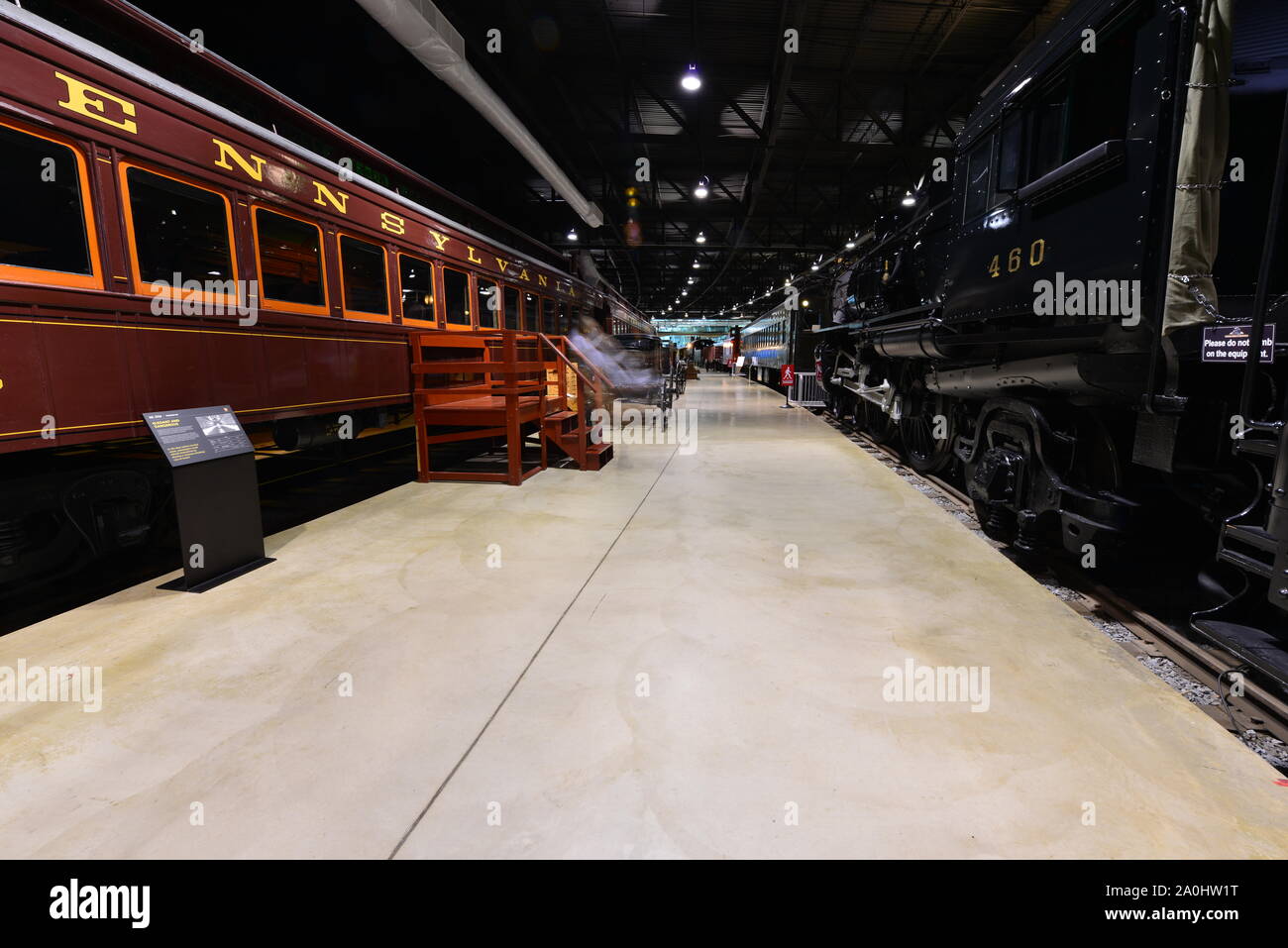 Railroad Coaches in Pennsylvania Stock Photo - Alamy