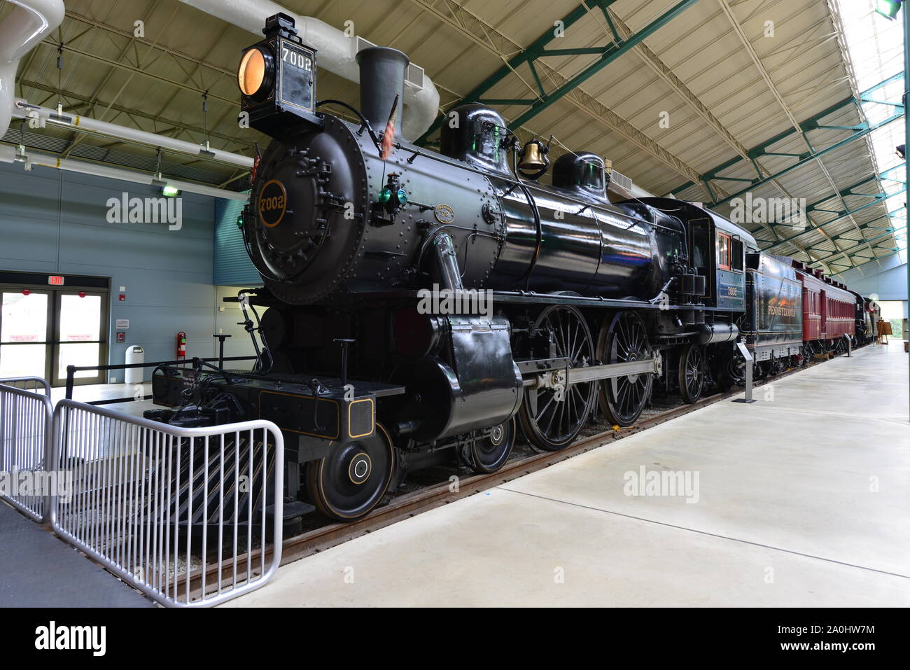 Steam locomotive at the Pennsylvania Railroad museum Stock Photo - Alamy