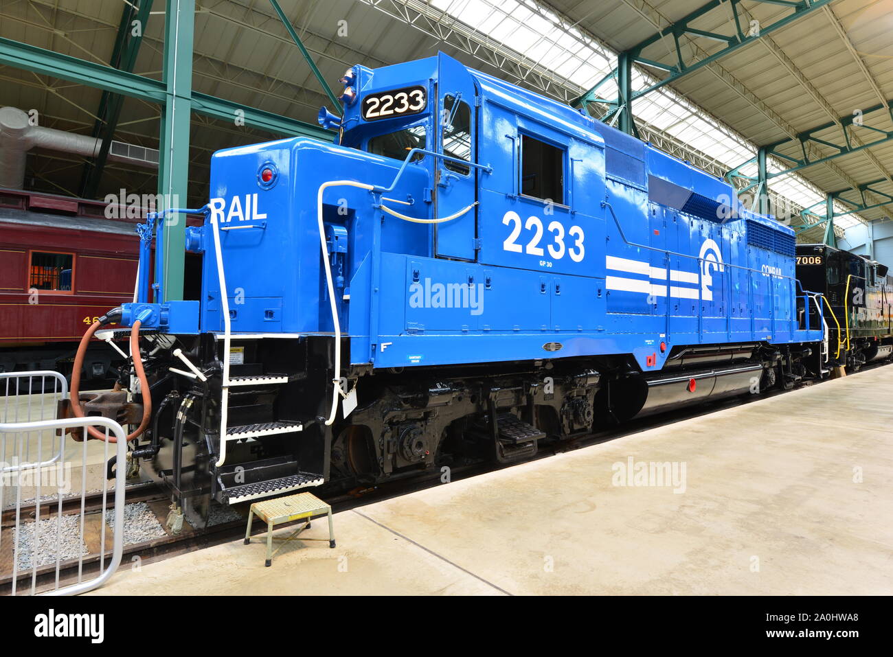 Conrail GP 30 Diesel electric locomotive Stock Photo - Alamy