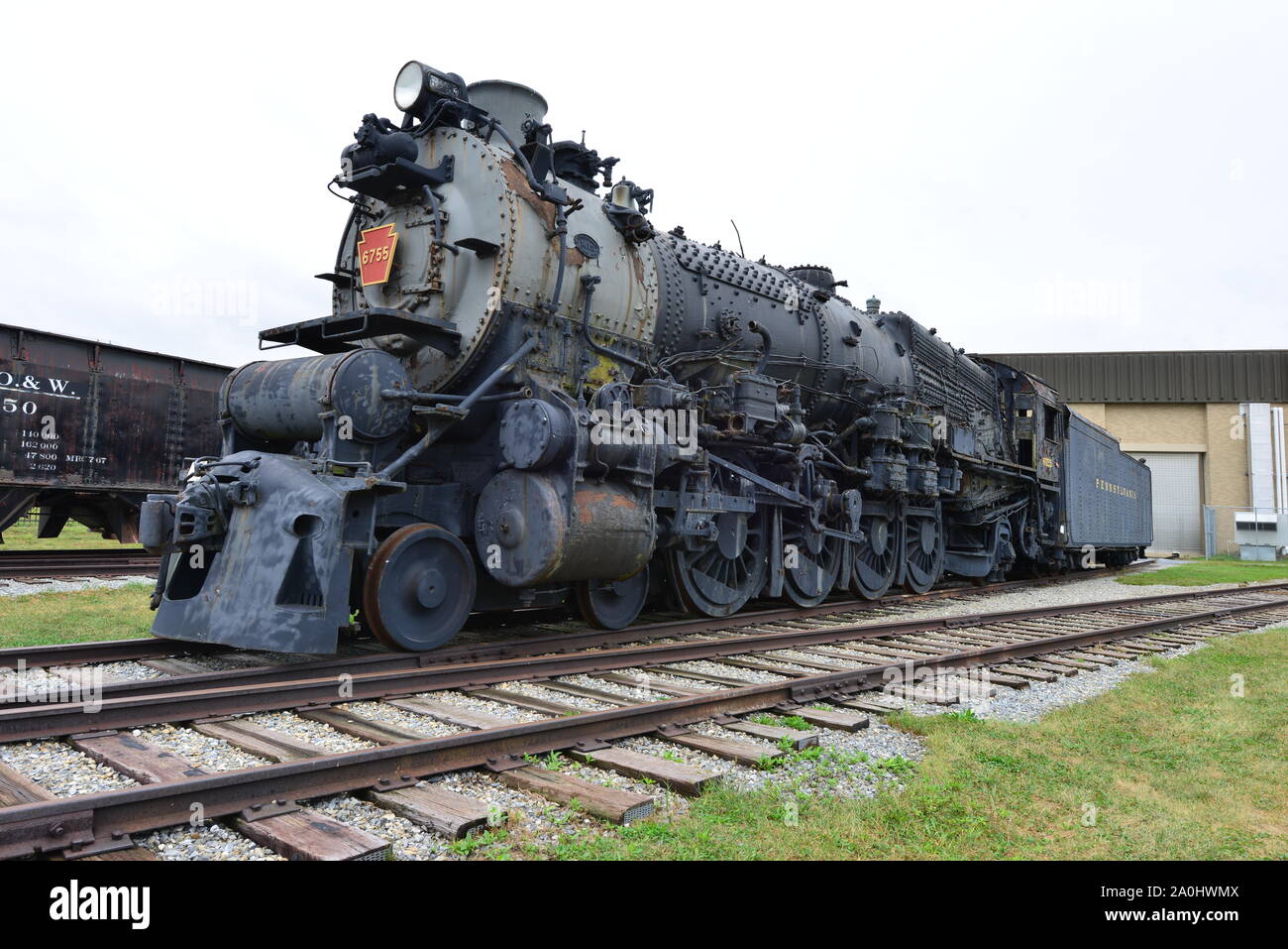 Rusting American steam locomotives in Pennsylvania, USA Stock Photo - Alamy