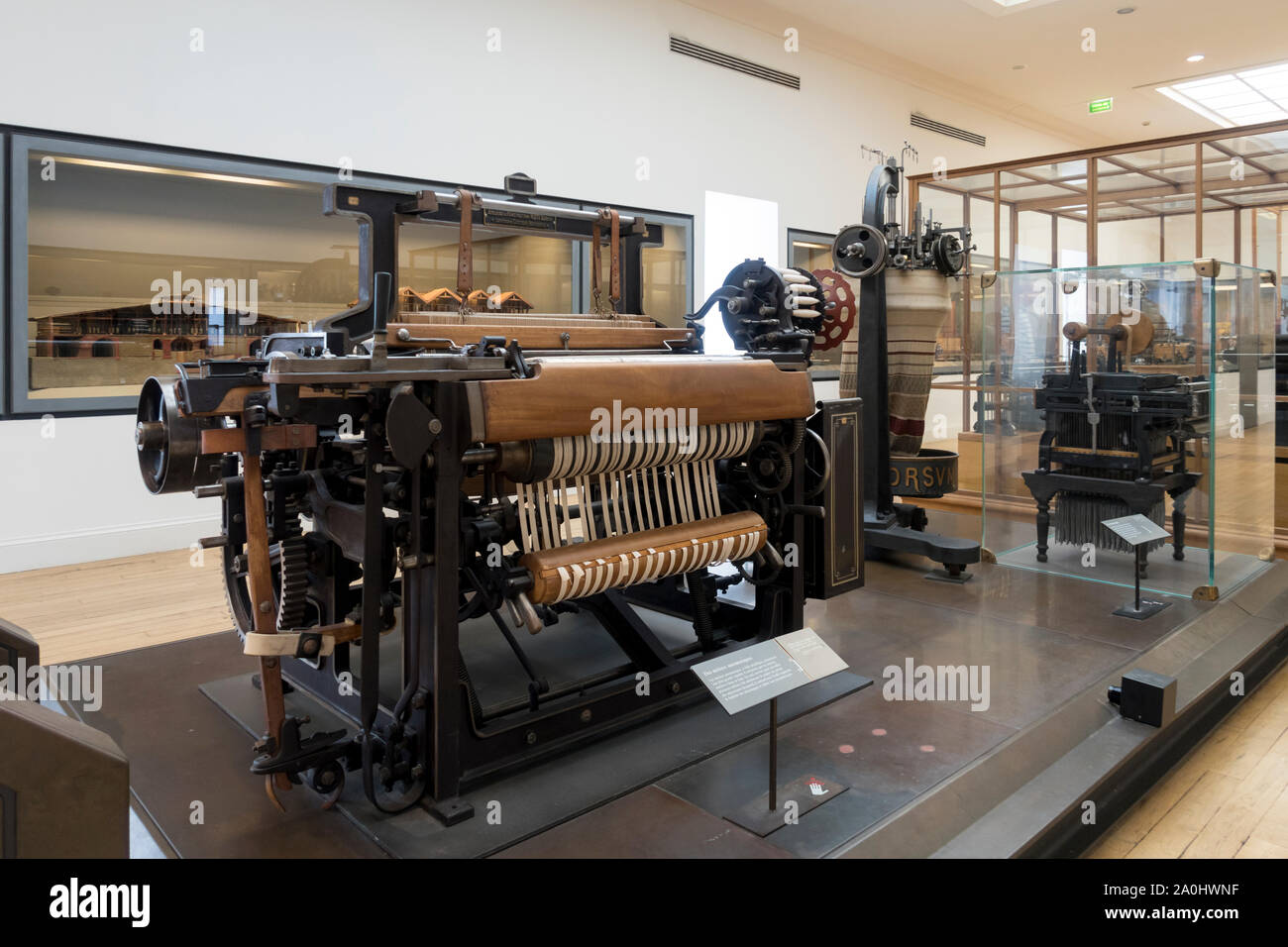 2019: Paris, France - Sept 01, 2019: Autmatic loom from the 19th ...