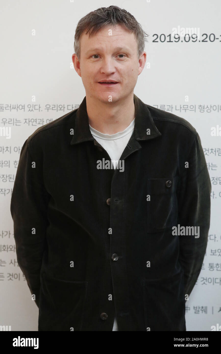 20th Sep, 2019. Swedish artist Andreas Eriksson Swedish artist Andreas ...