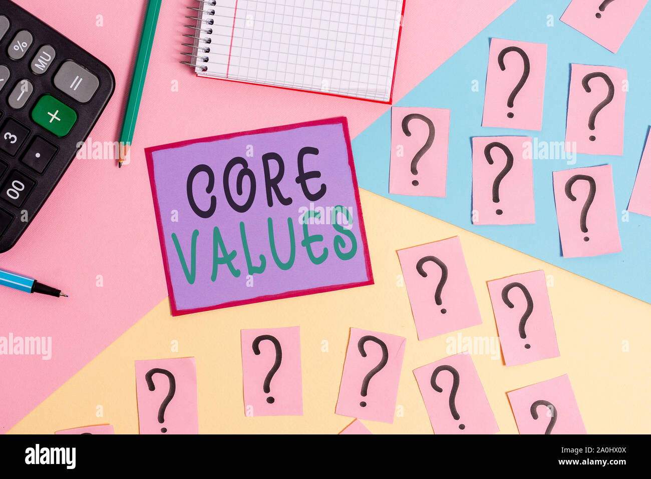 Handwriting text Core Values. Conceptual photo belief demonstrating or ...