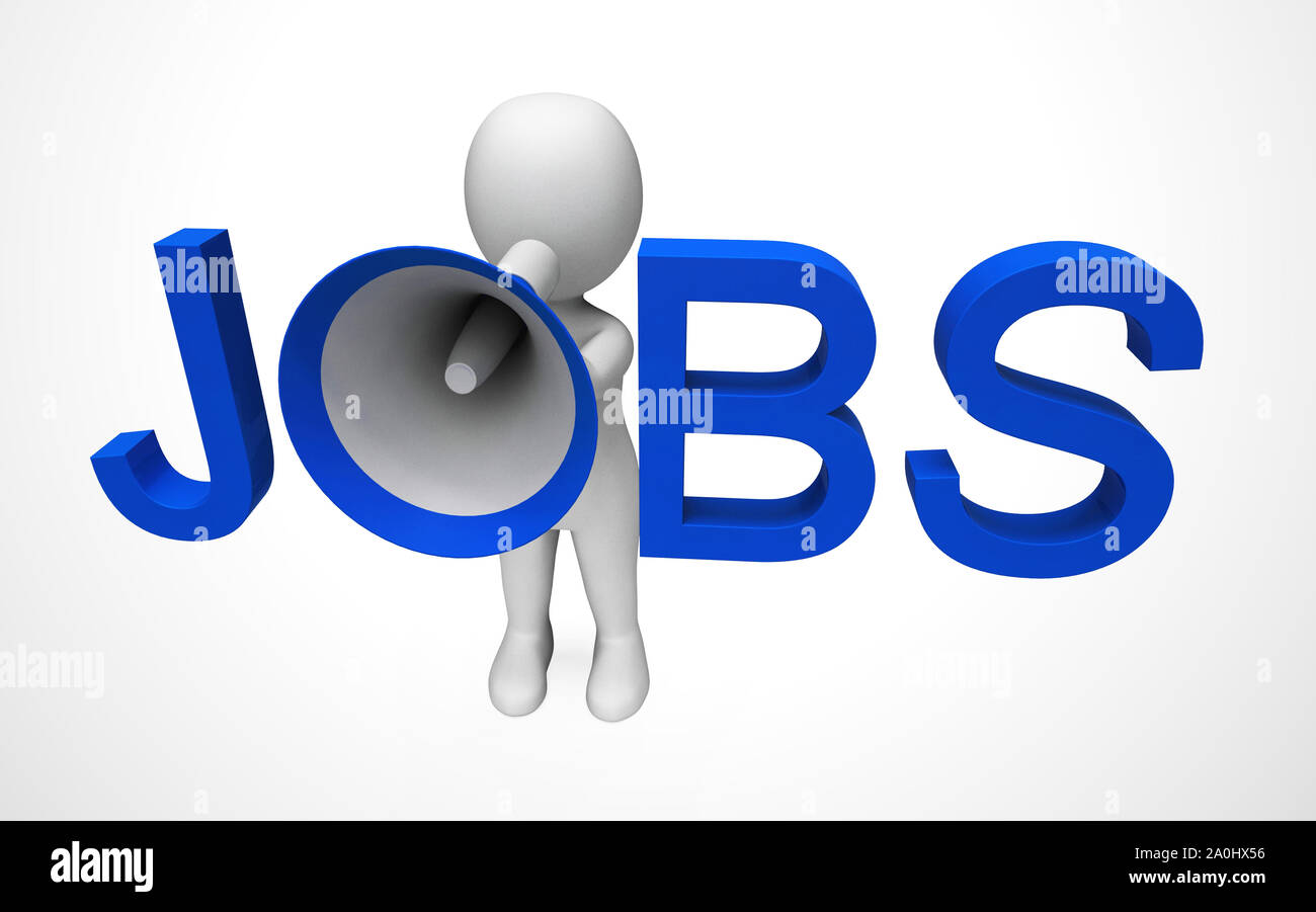Jobs concept icon means a career or position in employment. Recruitment ...