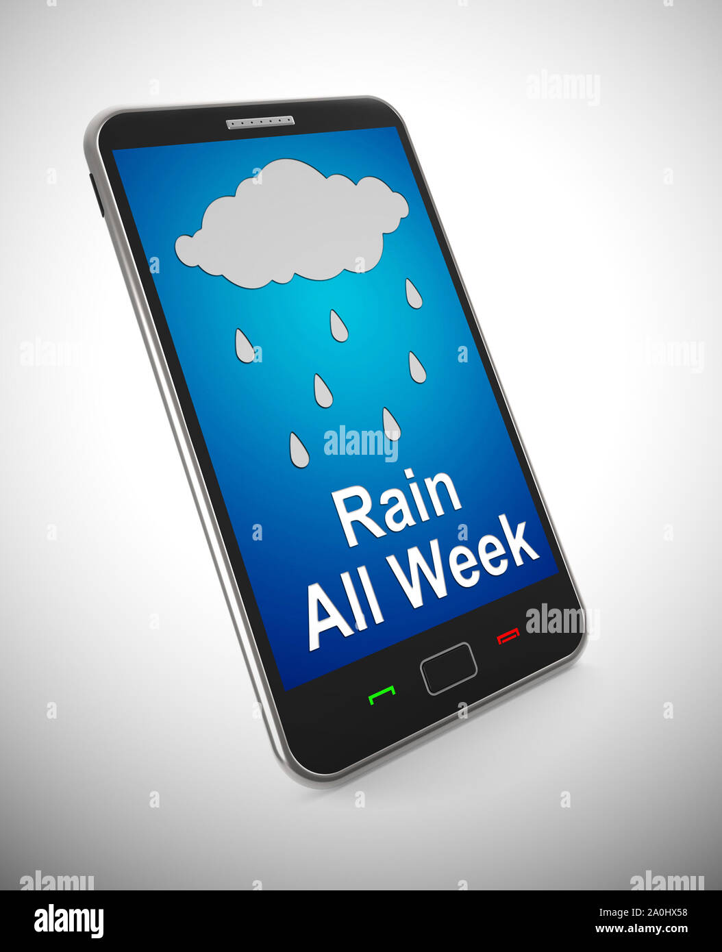 Rain all week weather on Smartphone means forecasting the outlook ...