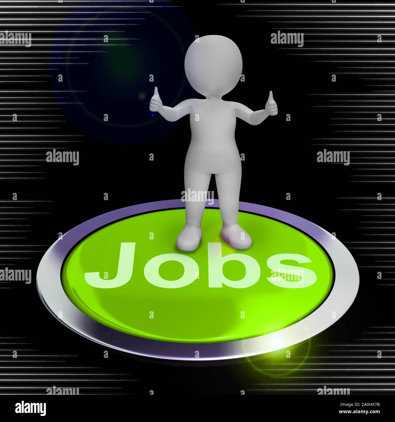 Jobs concept icon means a career or position in employment. Recruitment ...
