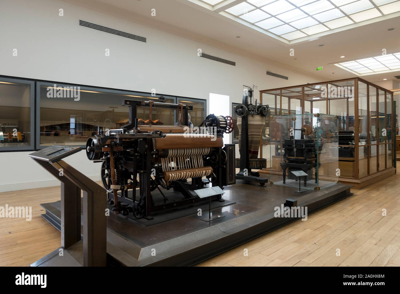 2019: Paris, France - Sept 01, 2019: Autmatic loom from the 19th ...