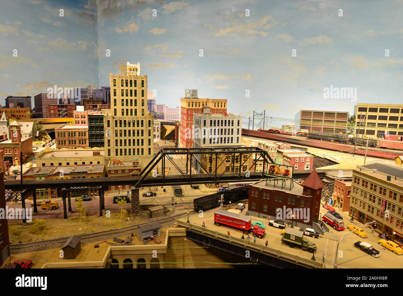 An American Model railway Stock Photo - Alamy