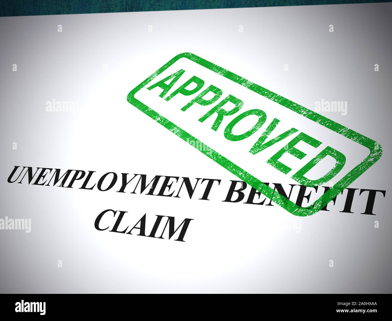 Unemployment benefit claim approved hi-res stock photography and images ...