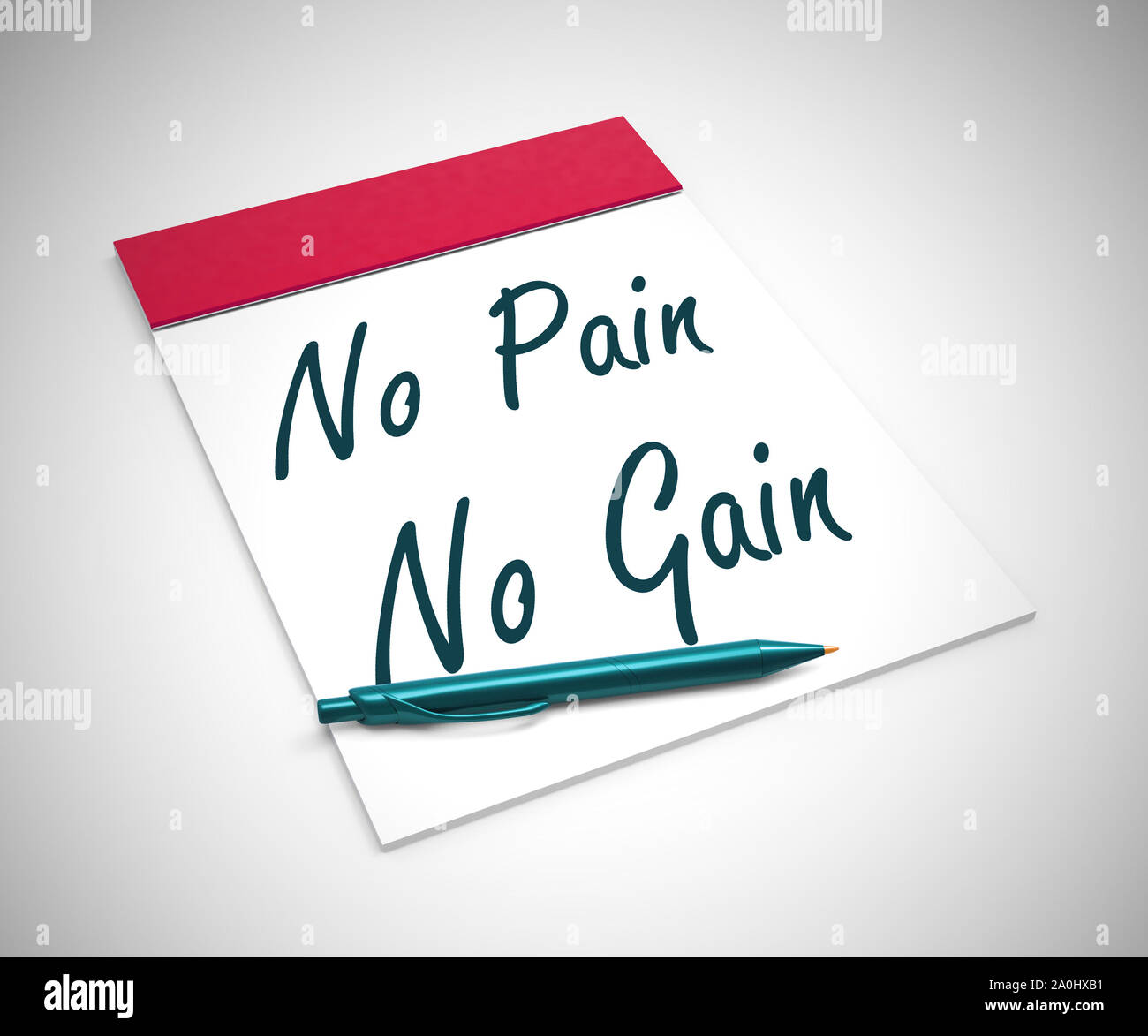 No pain no gain means hard work and persistence for achievement ...