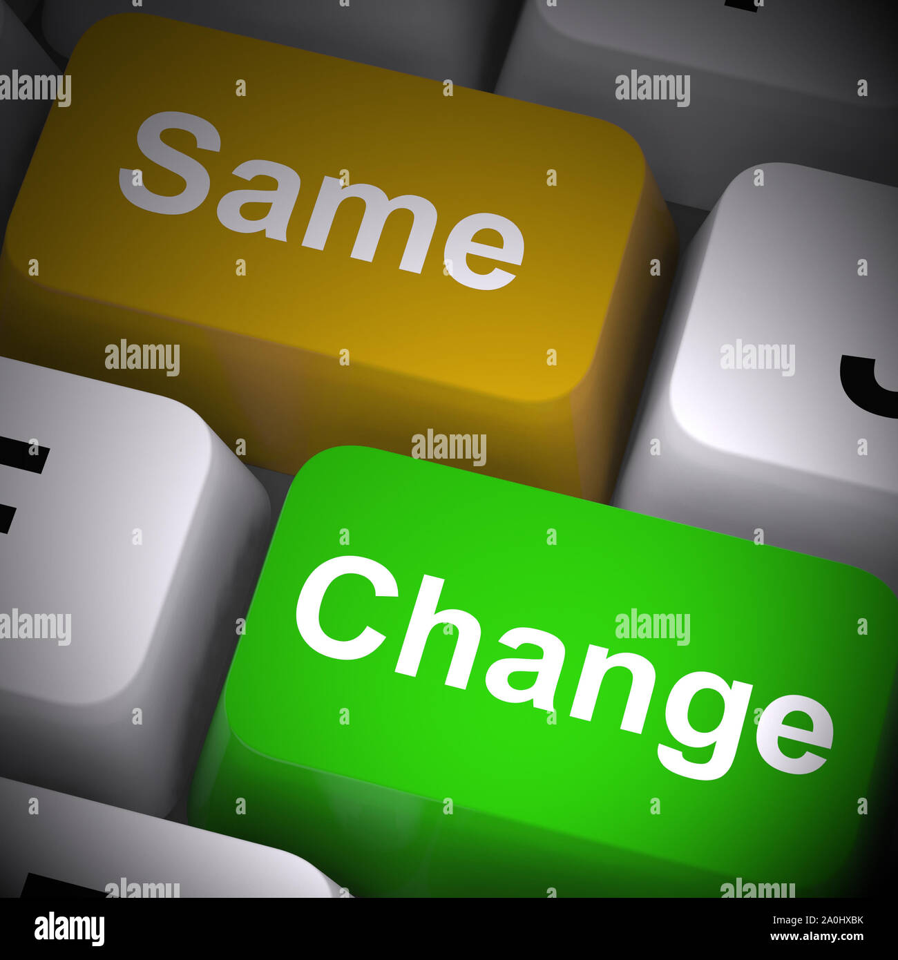 Change your mindset concept means thinking positive with new habits ...