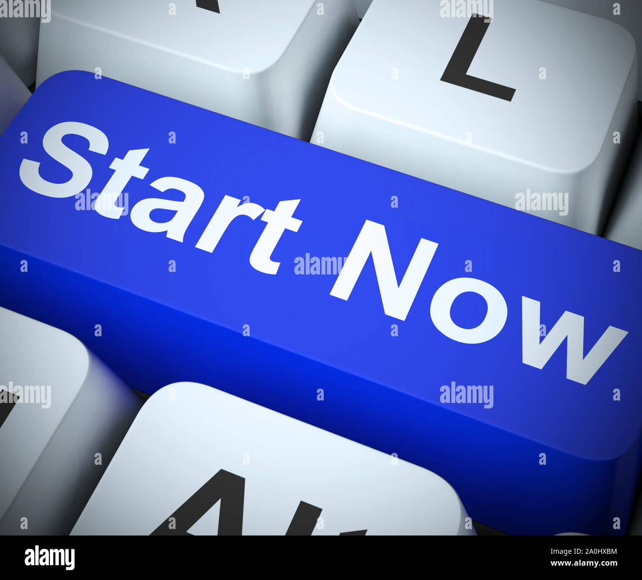 Start now button means commence launch and take action. Commence ...