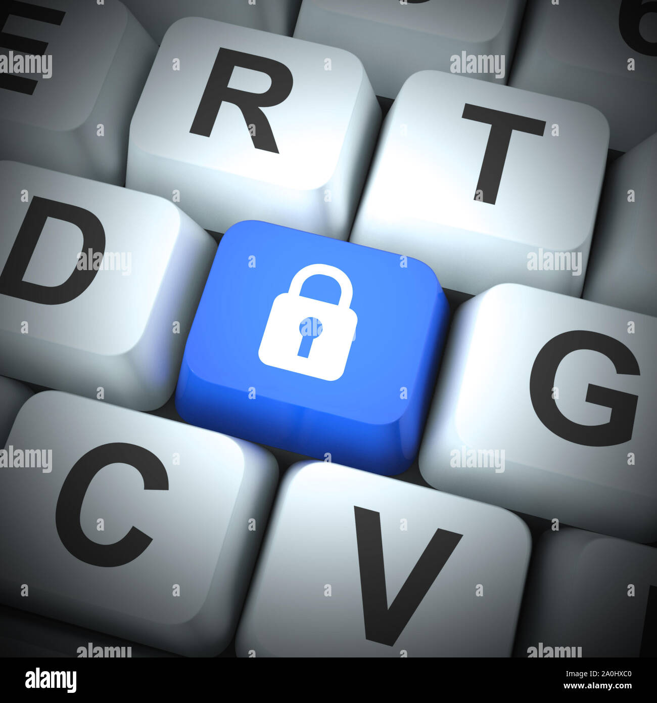 Cybersecurity or computer security encryption to guard against attack ...