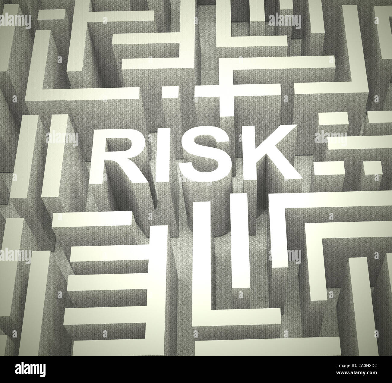 Risk management icon concept means mitigating against danger and ...