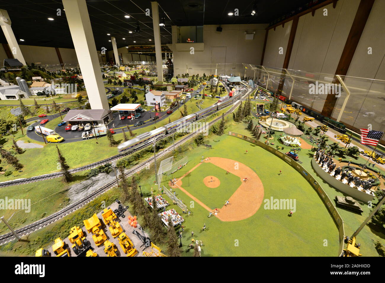 An American model railway Stock Photo - Alamy