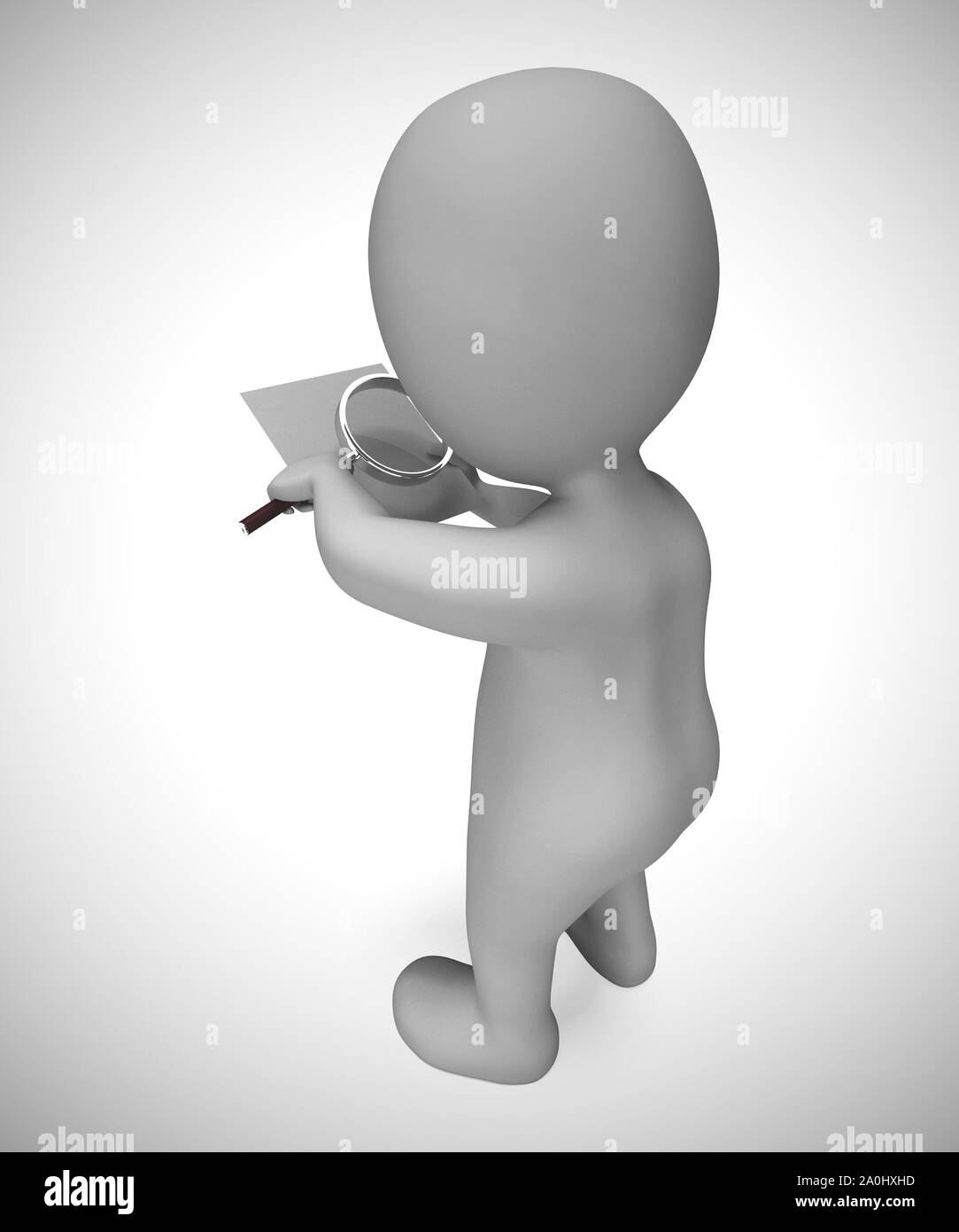 Using magnifier to inspect means looking into and reviewing ...