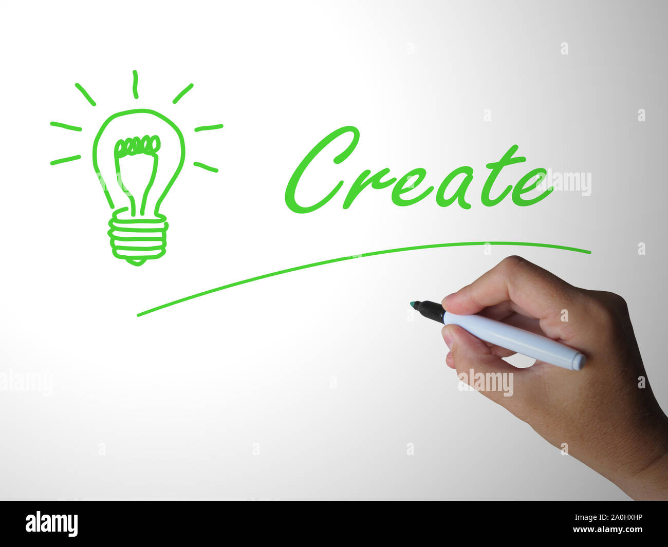 Creative thinking concept icon means inventive or original artwork. An ...