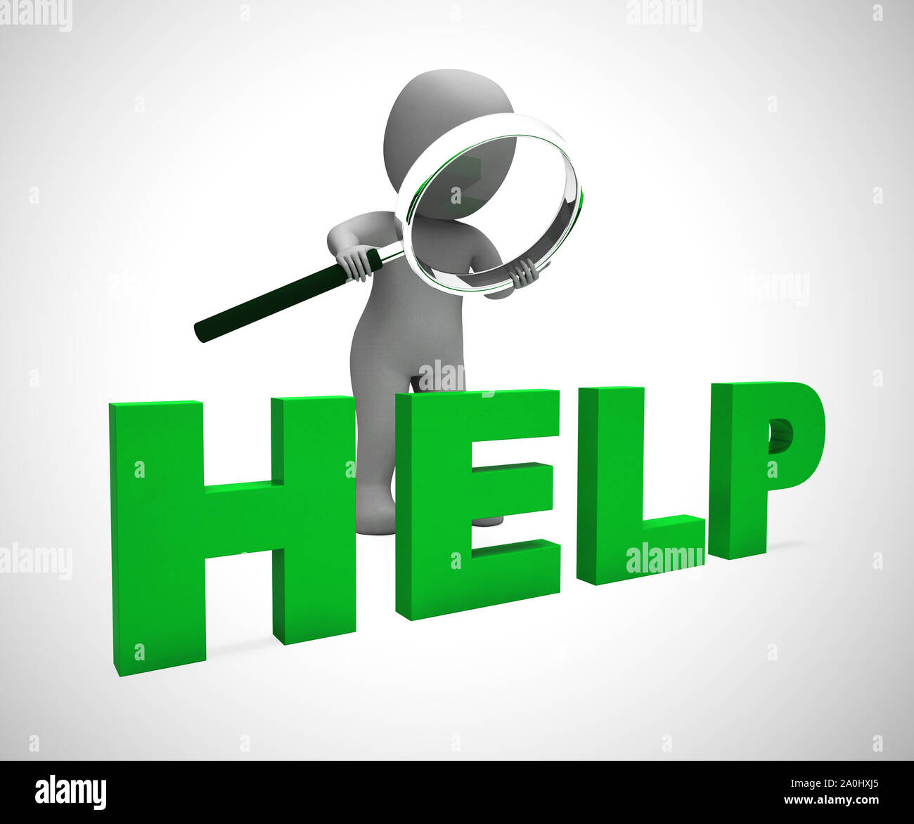 Help concept icon means guidance and tips to a customer. Assisting and ...