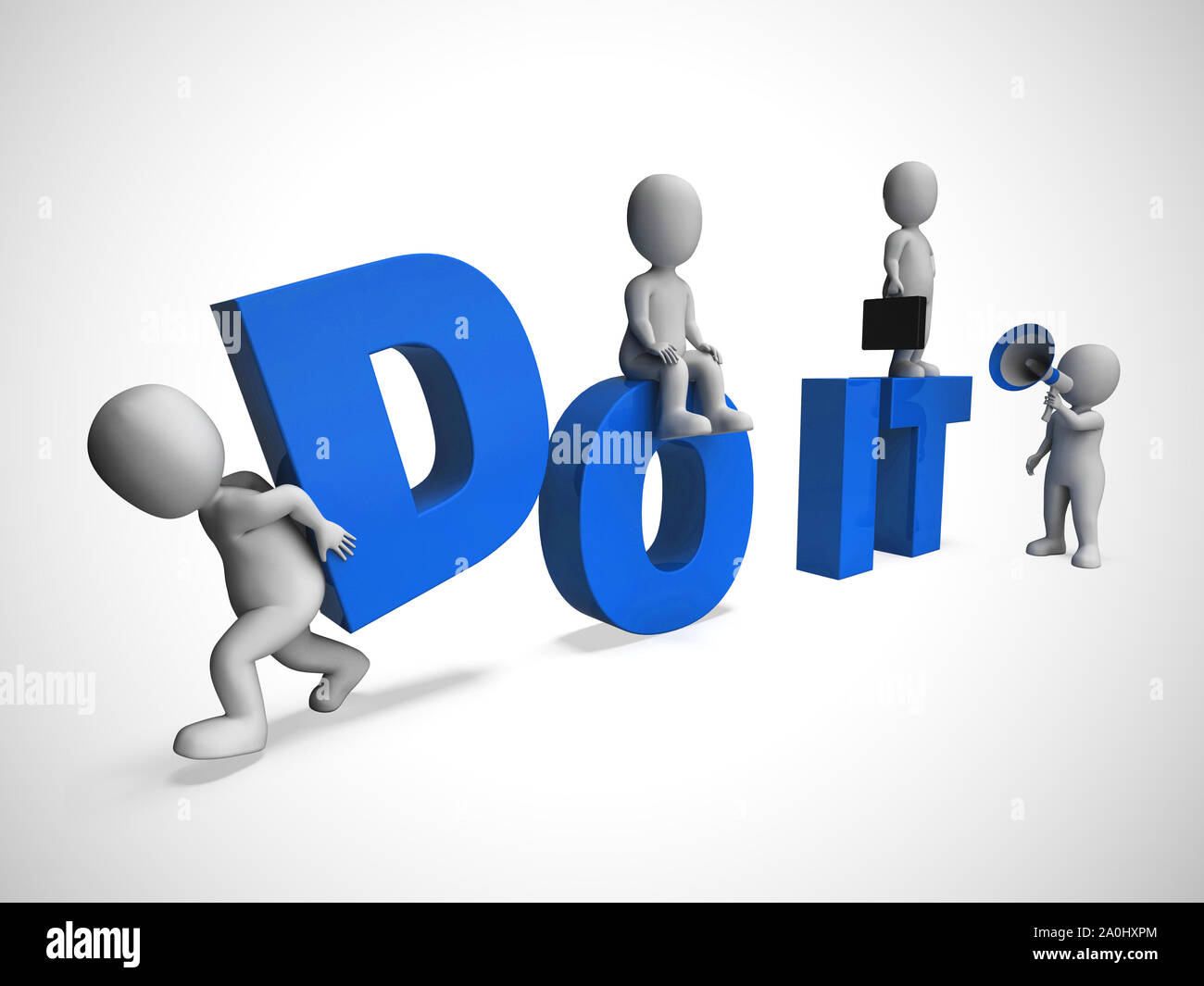 Do it concept icon means starting out urgently with great motivation ...
