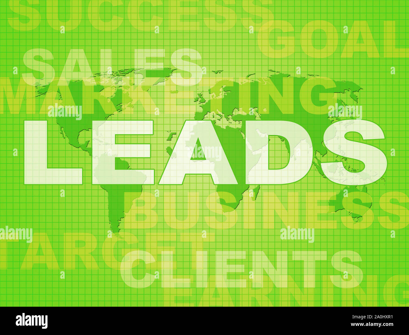 Sales leads concept means getting targets to convert through a funnel ...