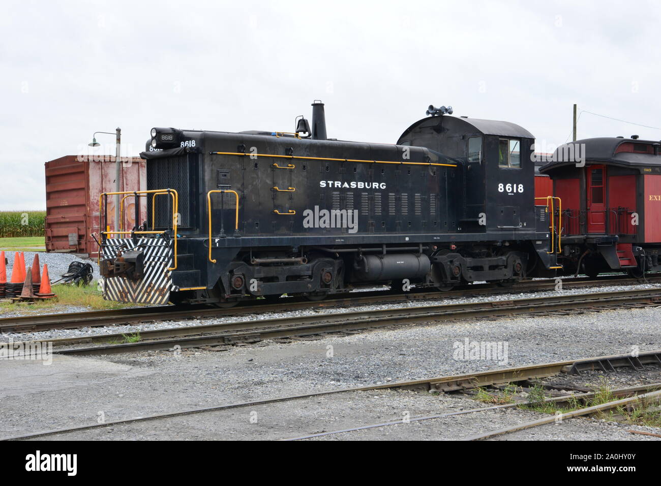 AN EMD SW8 diesel shunting locomotive Stock Photo - Alamy