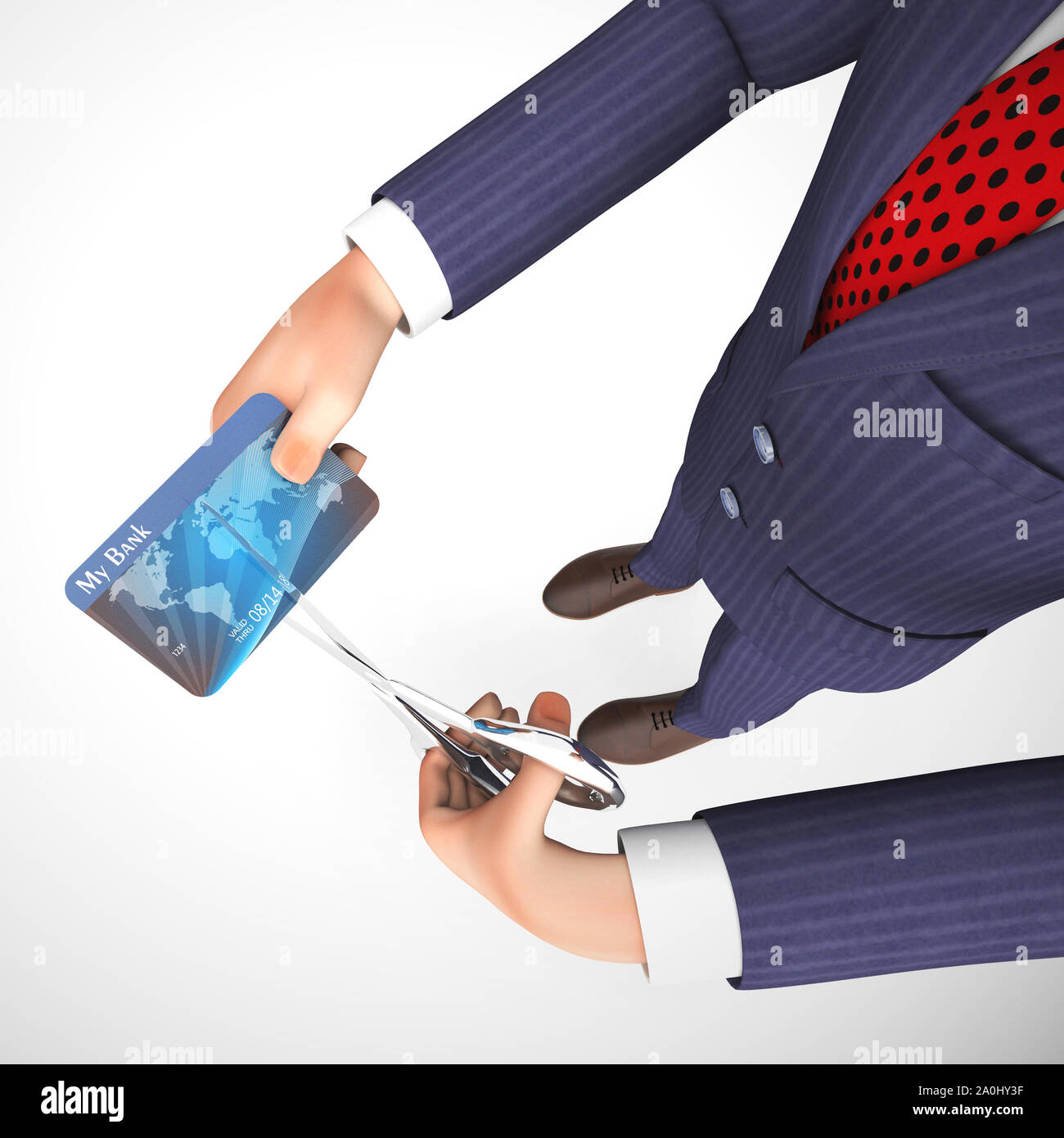 Cutting a credit card to invalidate spending and stop debt. Problems ...