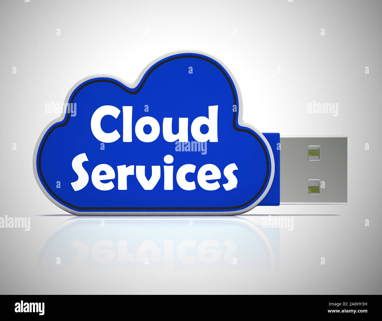 Cloud services concept icon shows cloudscape computing. Service and ...