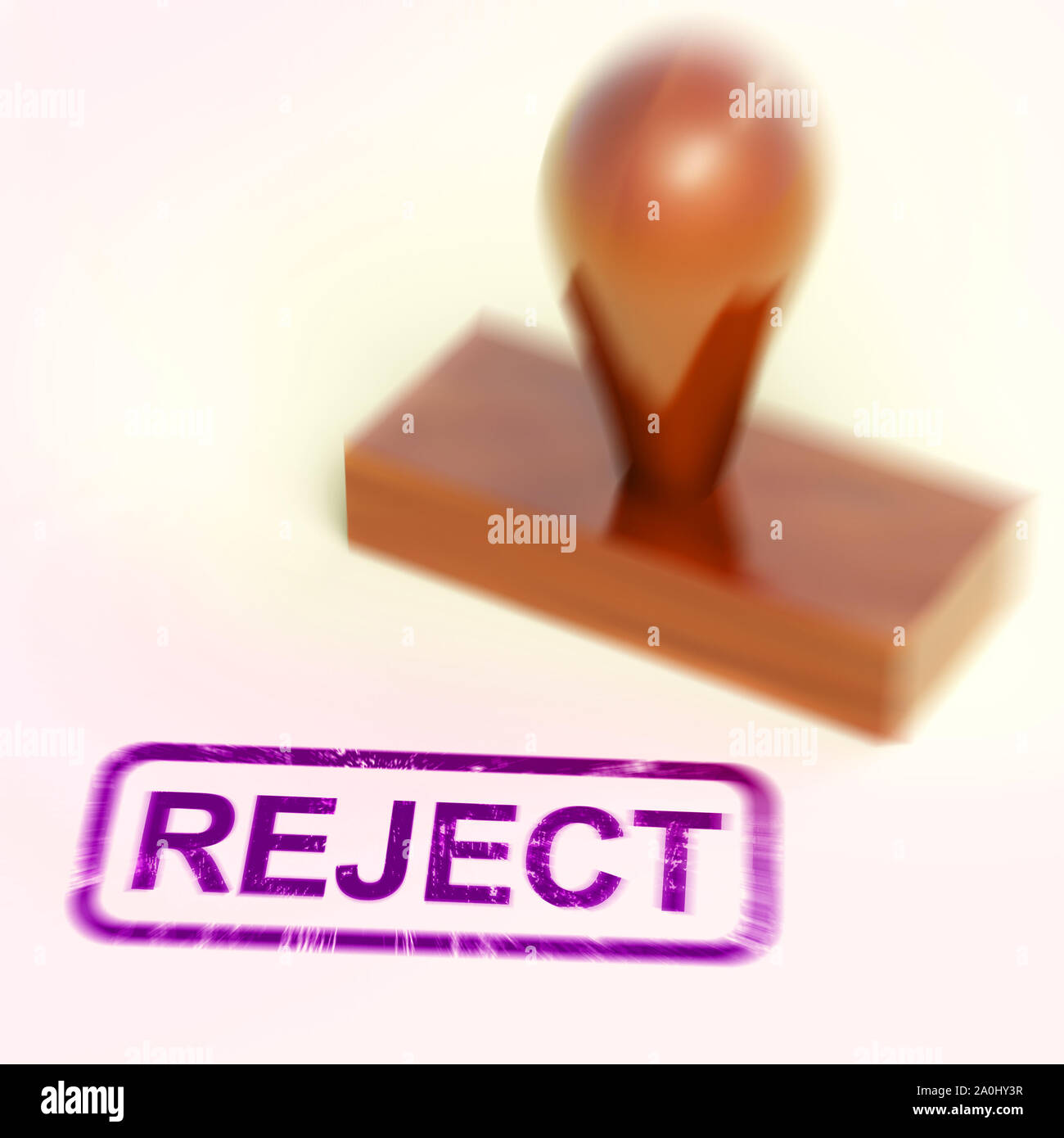 Reject or rejected stamp means refused entry or denied application ...