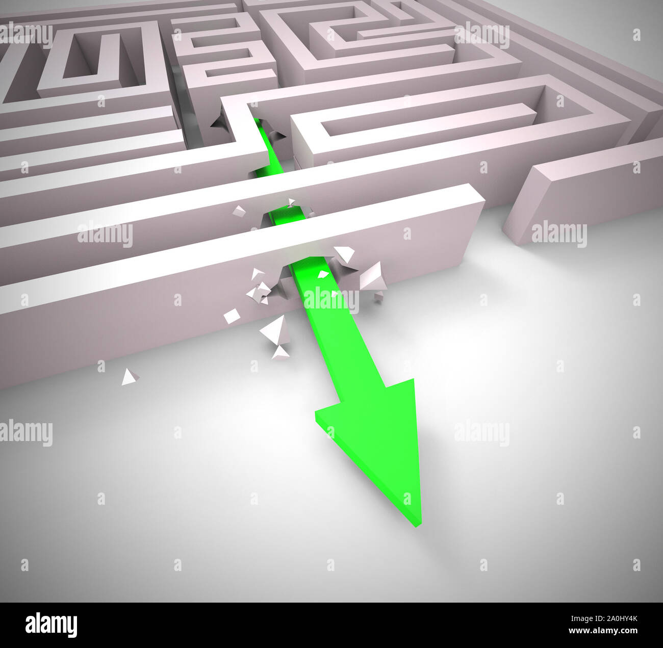 Breaking out of a complex Maze and getting away. Finding a loophole or ...