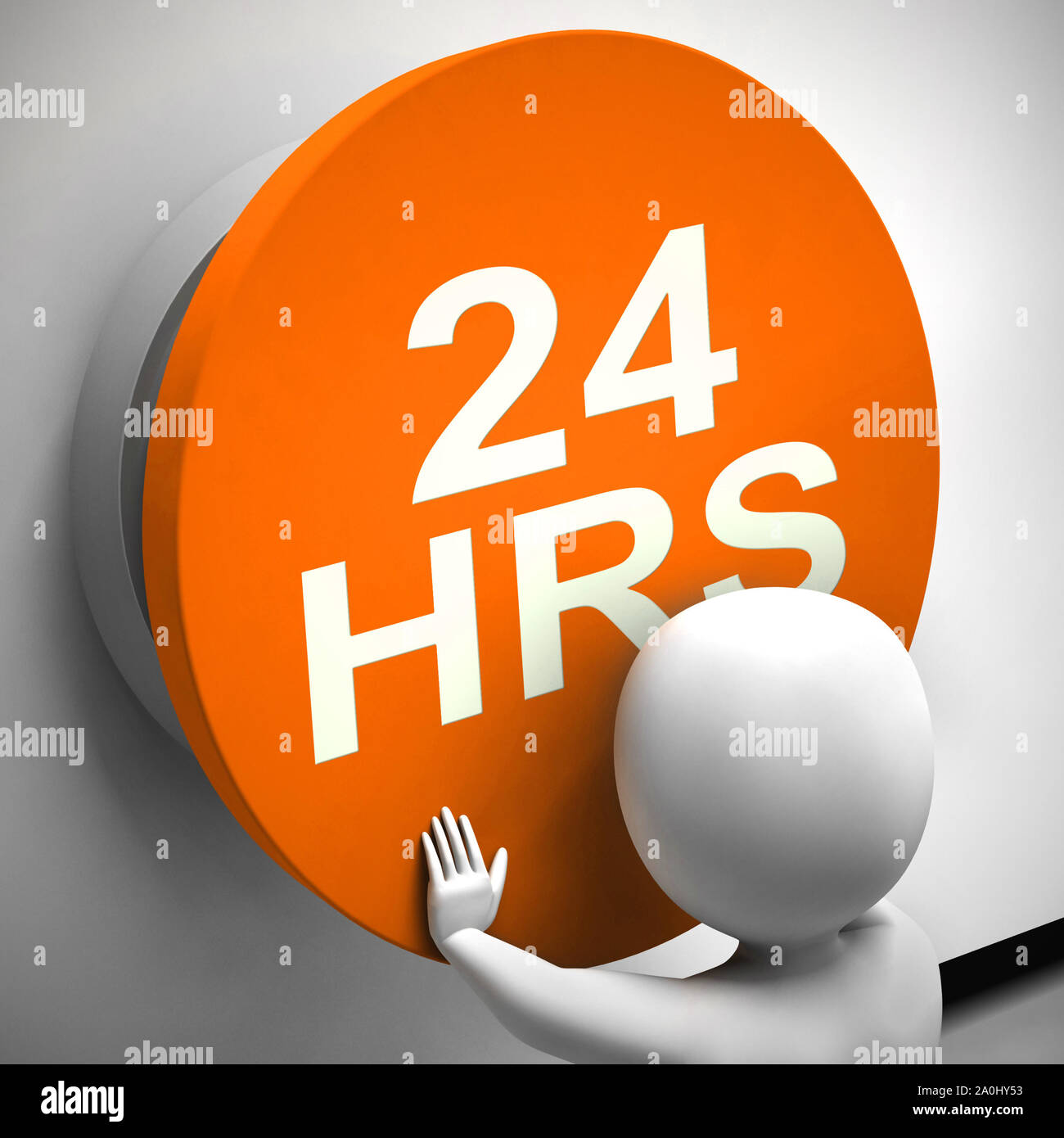 24hrs icon hi-res stock photography and images - Alamy