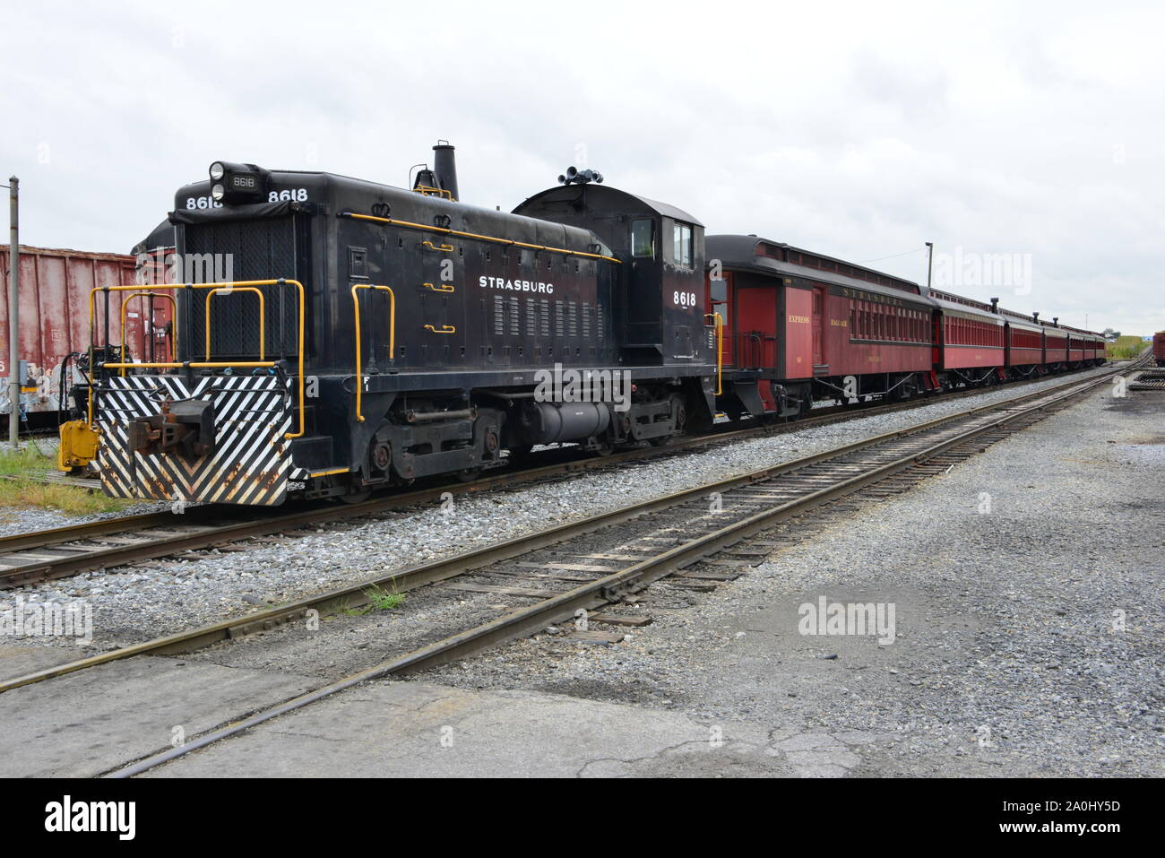 AN EMD SW8 diesel shunting locomotive Stock Photo - Alamy