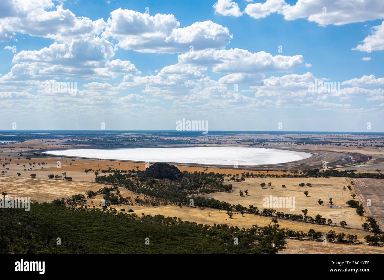 View of Mitre Lake Nature Conservation Reserve in Victoria, Australia ...