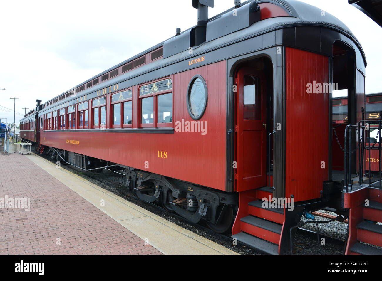 Vintage railway carriage at the station in Pennsylvania Stock Photo - Alamy