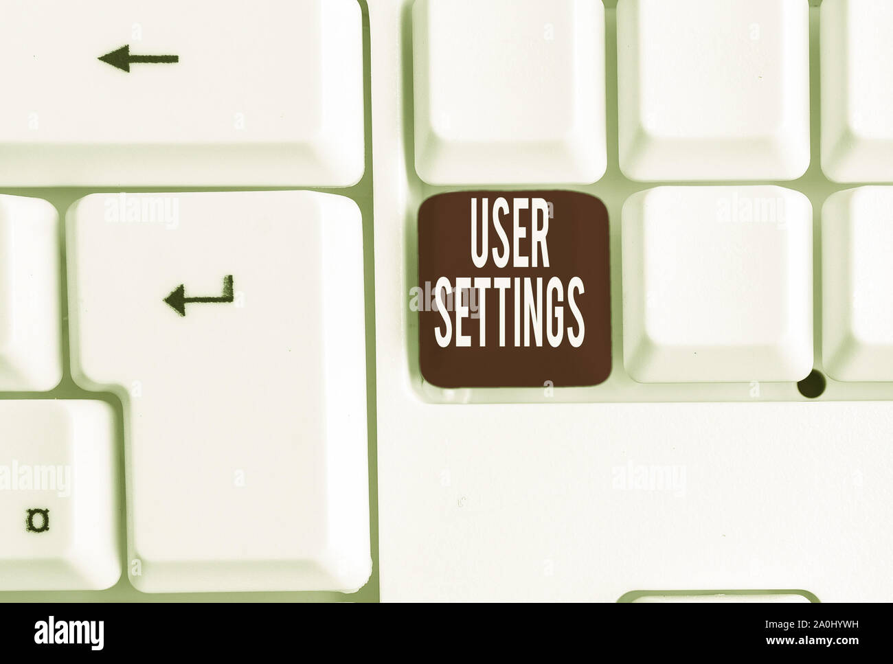 Writing Note Showing User Settings Business Concept For Configuration Of Appearance Operating