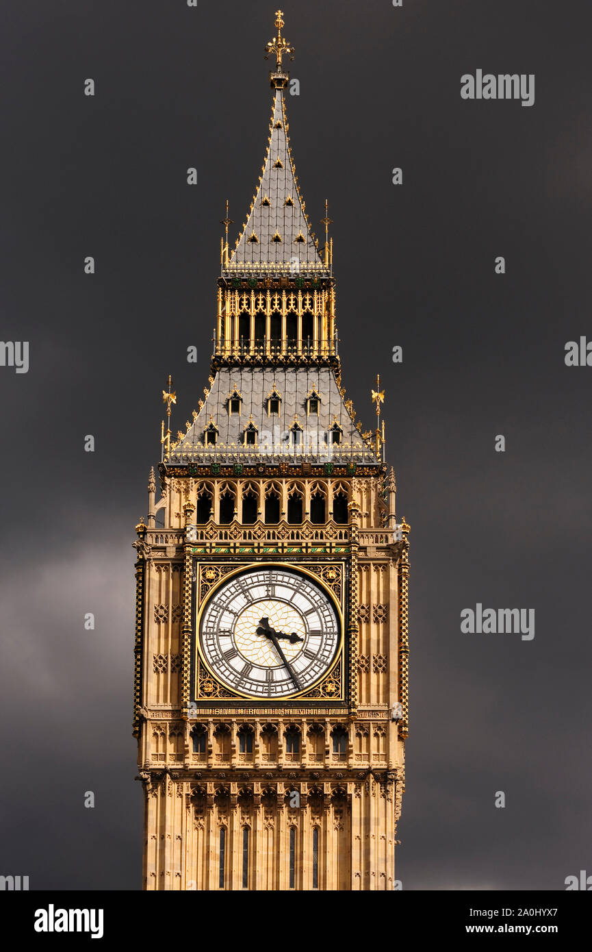 Elizabeth Tower, Houses of Parliament which houses the clock is ...