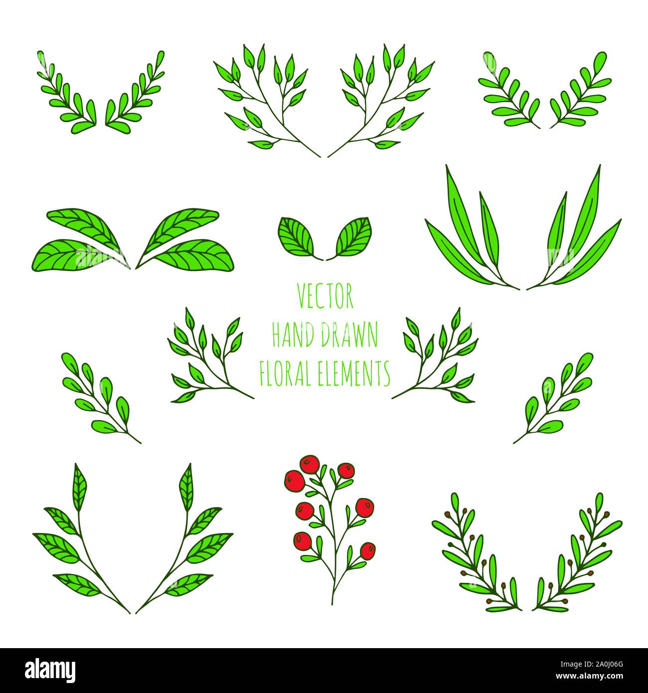 Wedding vector set Cut Out Stock Images & Pictures - Alamy