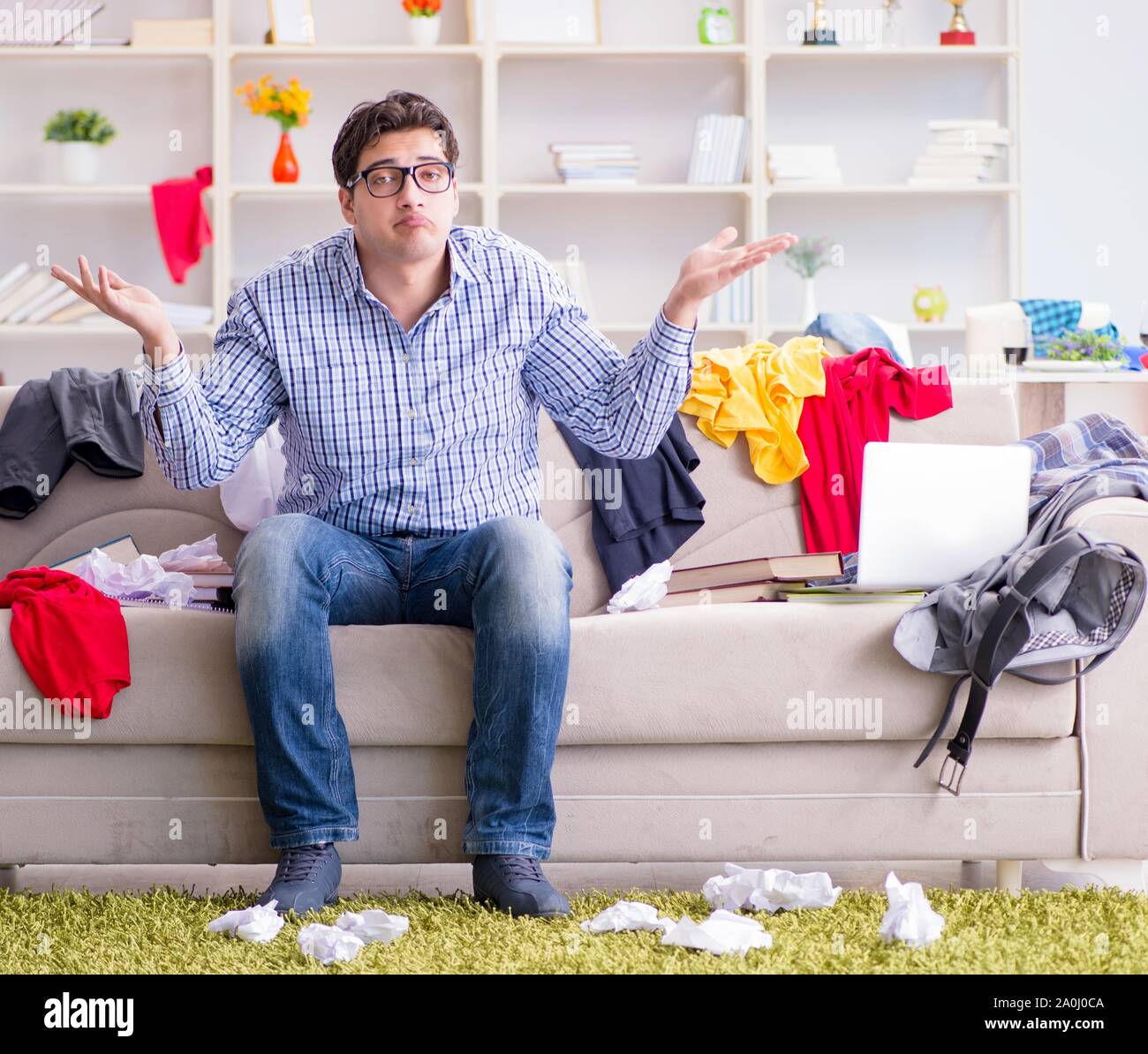 Unhappy teenager and class room hi-res stock photography and images - Alamy