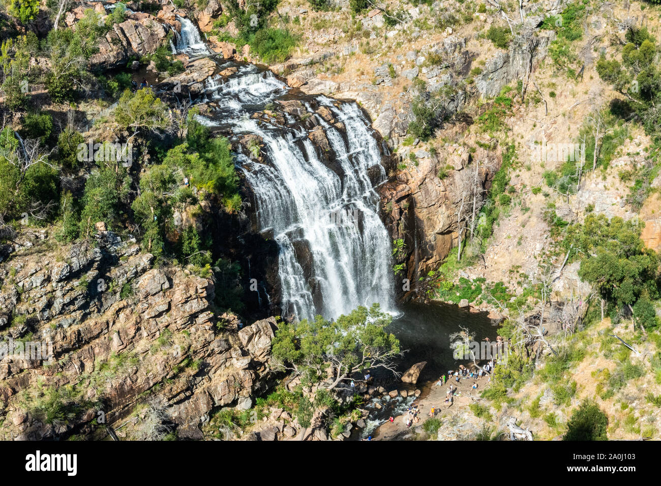 MacKenzie Waterfalls in the Grampians region of Victoria, Australia ...