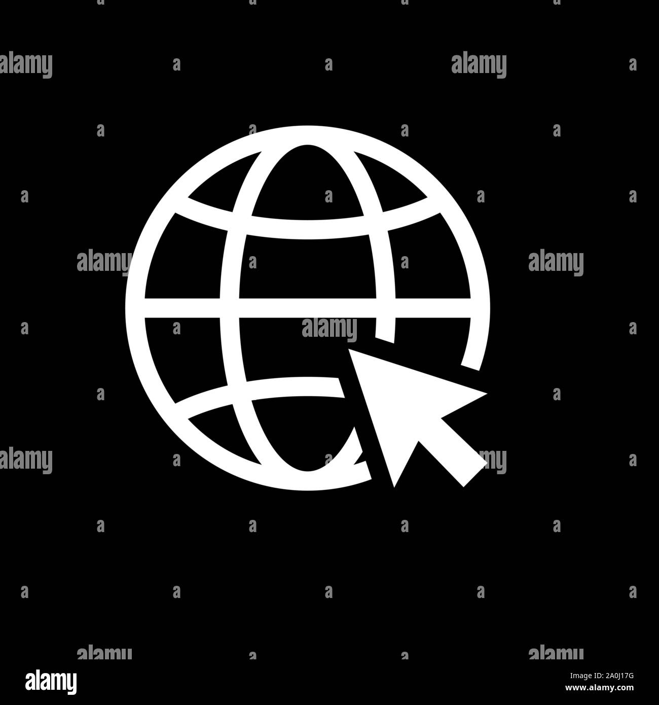 Internet icon. Go to web sign. Internet symbol Stock Vector Image & Art ...
