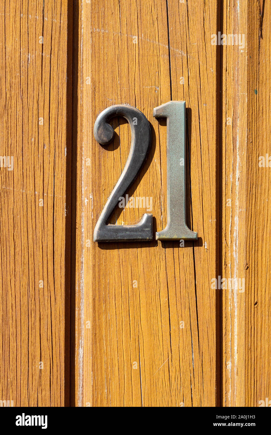 House number 21 hi-res stock photography and images - Alamy