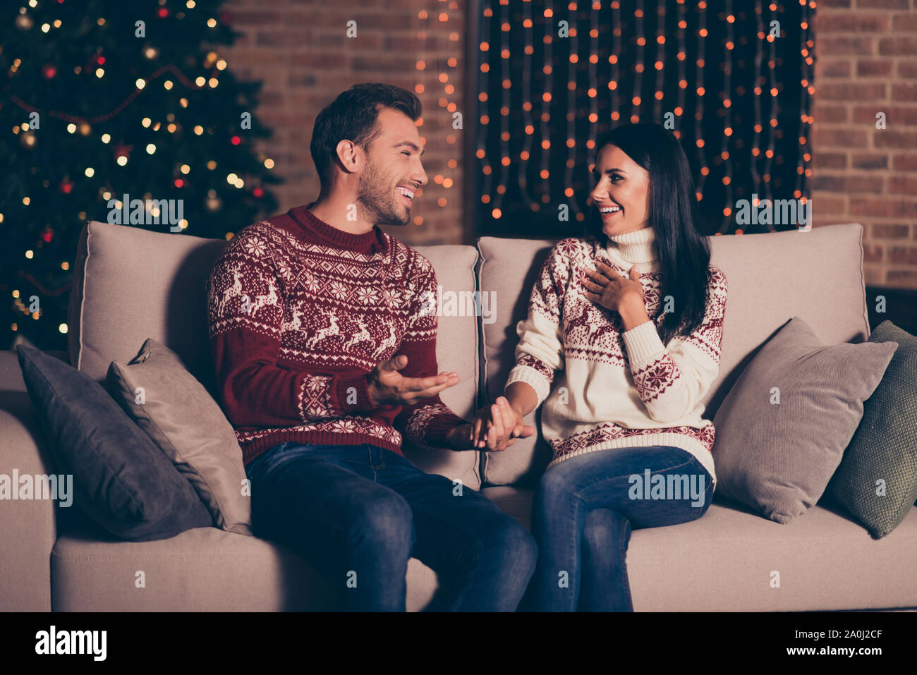 Two good-looking, beautiful, dream, sweet, charming people in so Stock ...