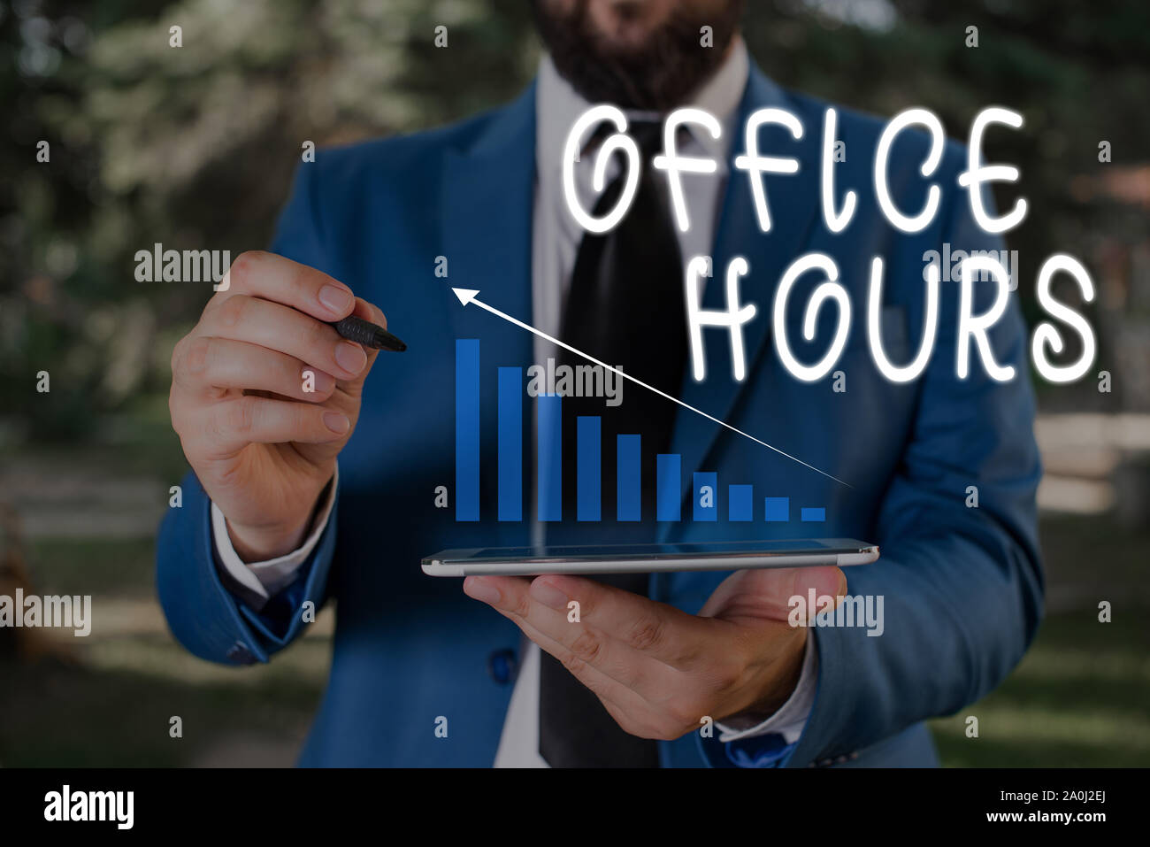 Word writing text Office Hours. Business photo showcasing The hours ...