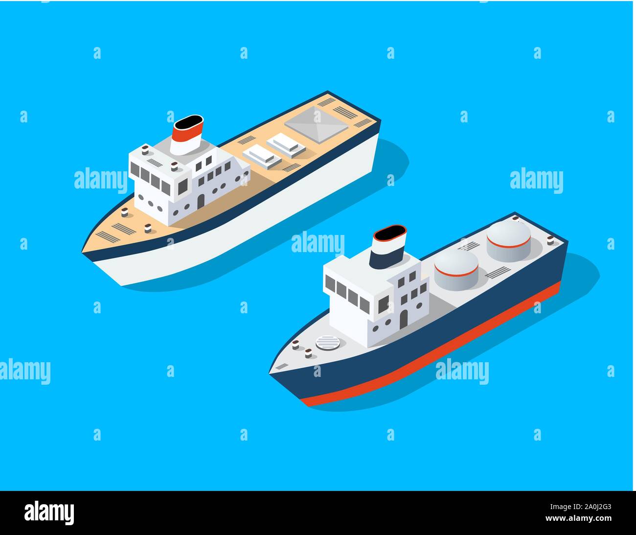 Transport by boat Stock Vector Images - Alamy
