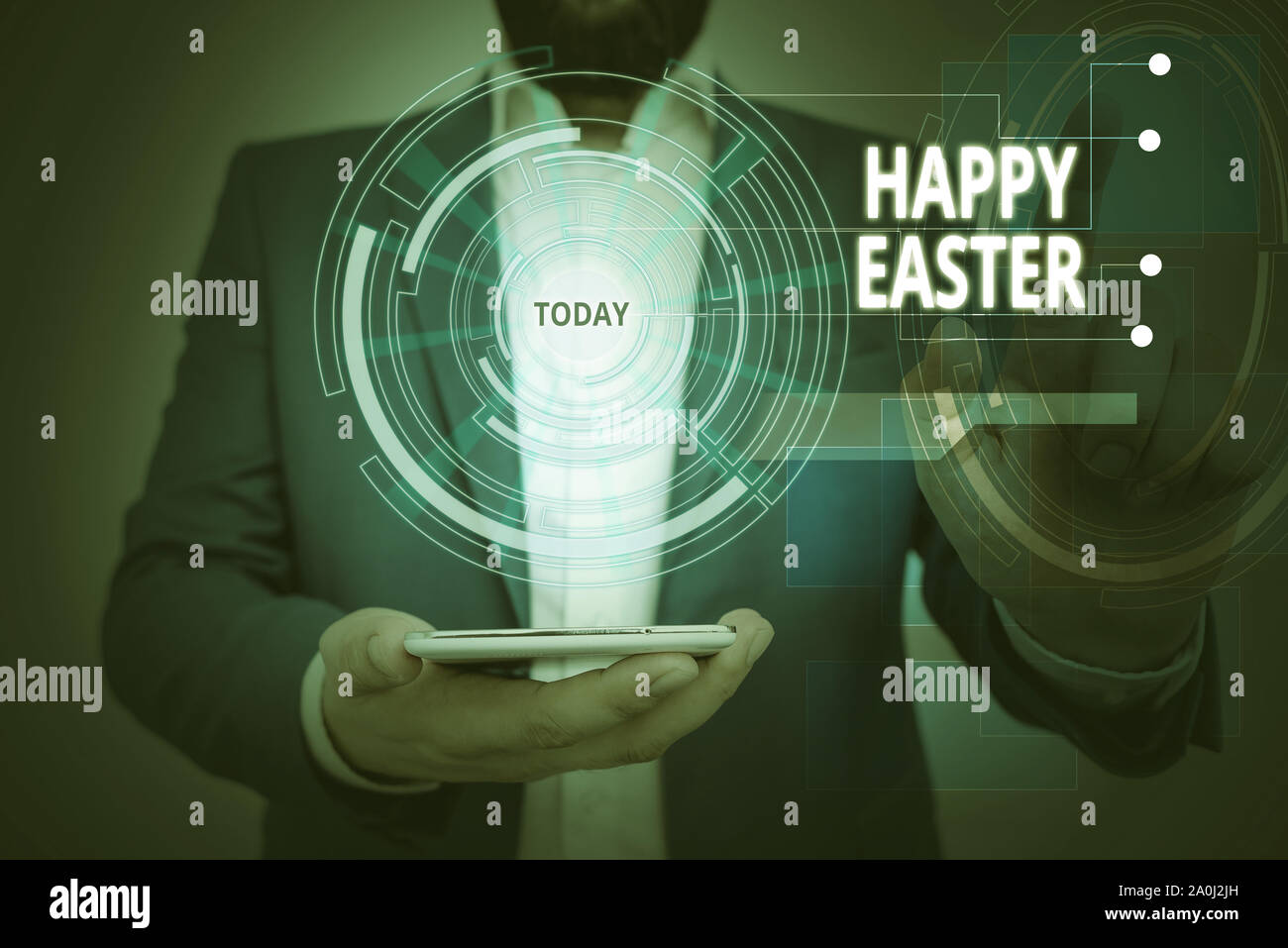 Conceptual hand writing showing Happy Easter. Concept meaning Christian ...